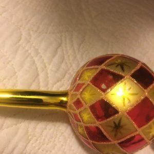 Christopher Radko | Other | Rare Radko 4 Ball Florence Red Gold Finial ...